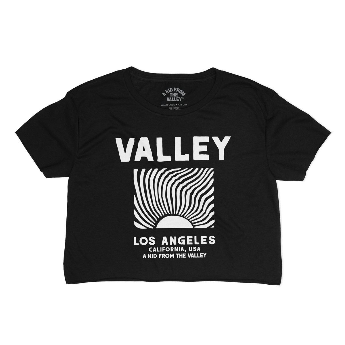 Sunshine Crop Top - Black – A Kid From The Valley